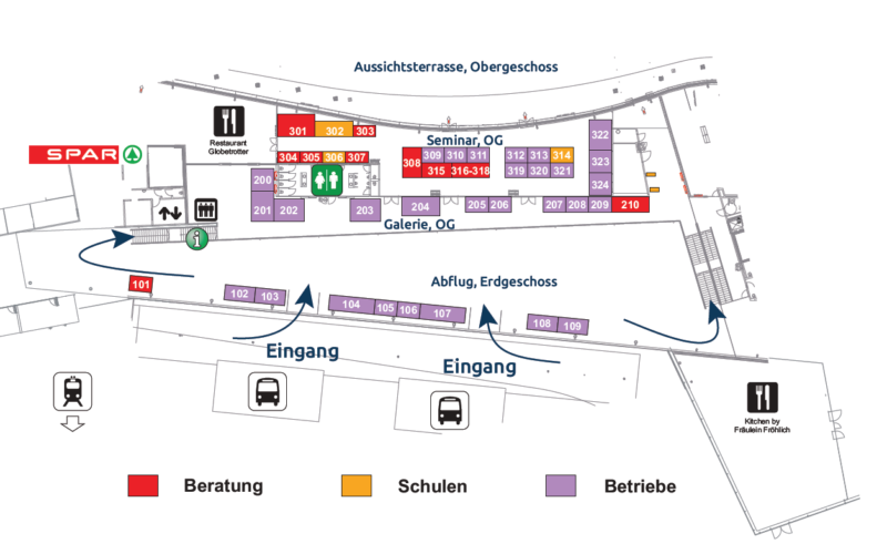Messeplan – Check-in Zukunft – Die Bildungs- und Berufsinfomesse in GU